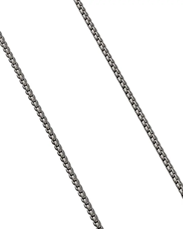 David Yurman Titanium And Stainless Steel Chain Necklace - Silver