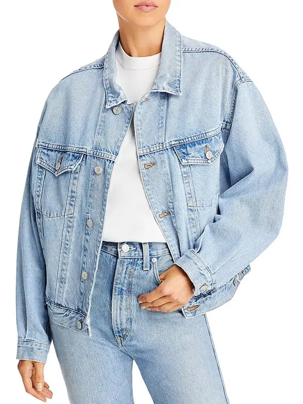 AGOLDE Charli Oversized Cotton Denim Jacket