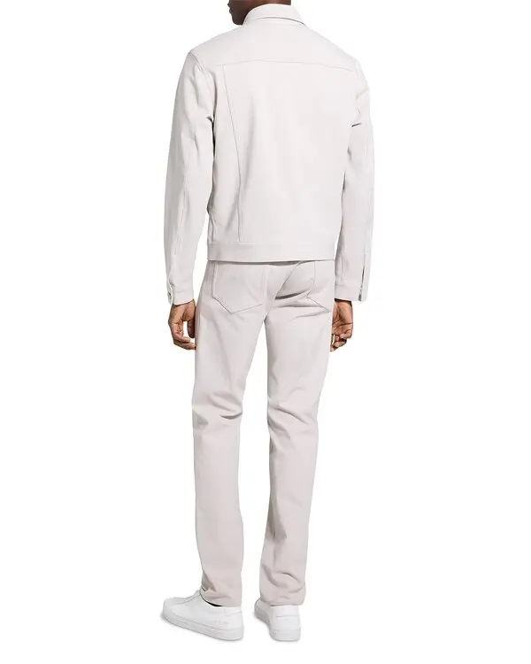 Theory River Jacket In Neoteric Twill - Silver Cloud