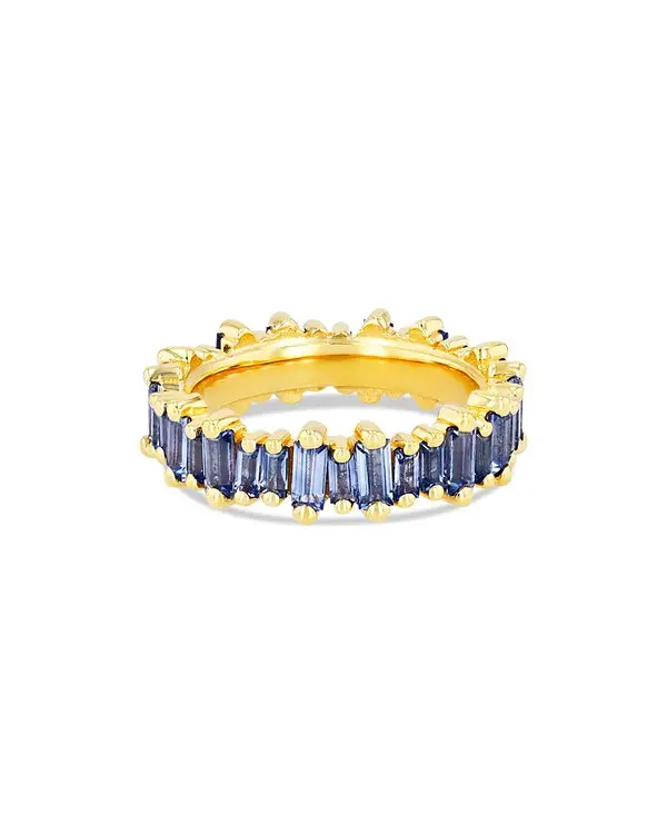 SUZANNE KALAN 18k Yellow Gold Fireworks Blue Sapphire Ring - Blue/gold