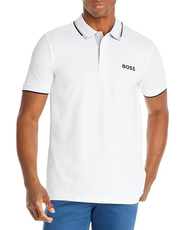 BOSS Paddy Pro Regular Fit Polo Shirt - White