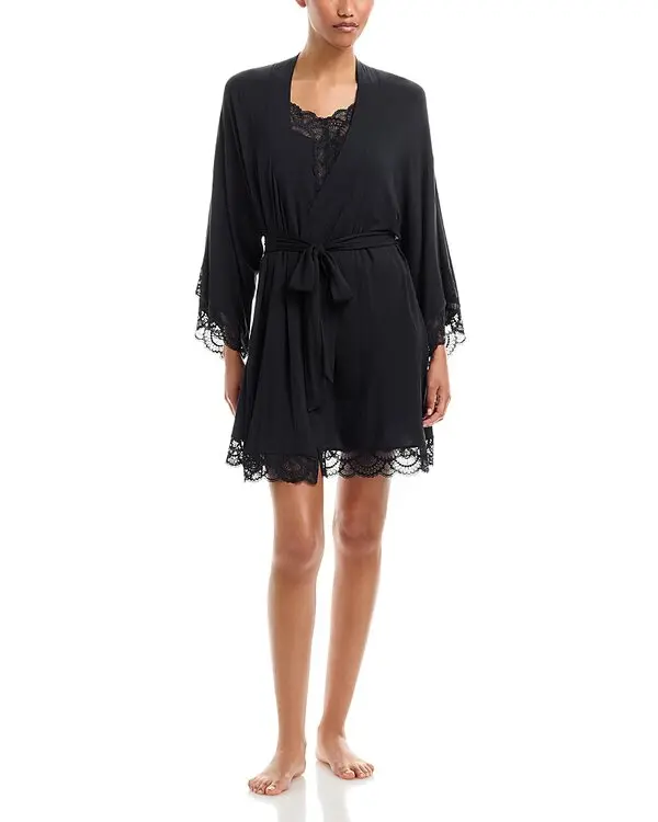 Eberjey Mariana Robe - Black
