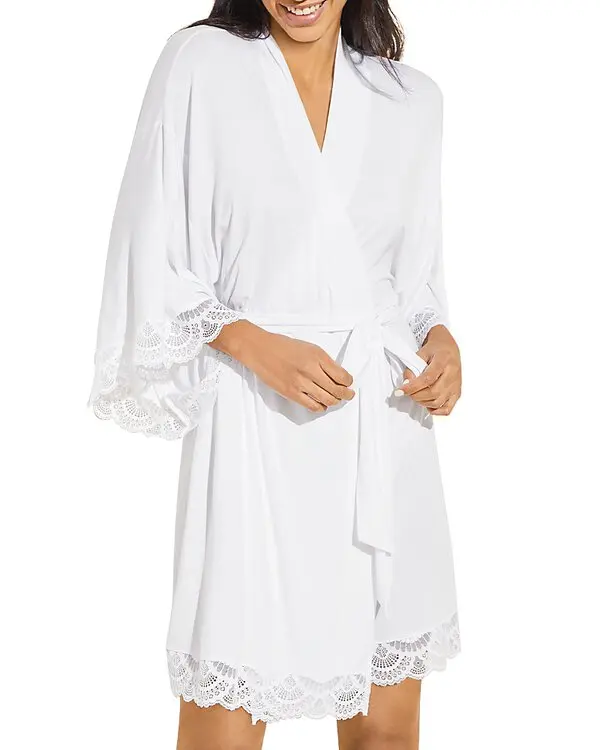 Eberjey Mariana Tencel Modal Robe - White