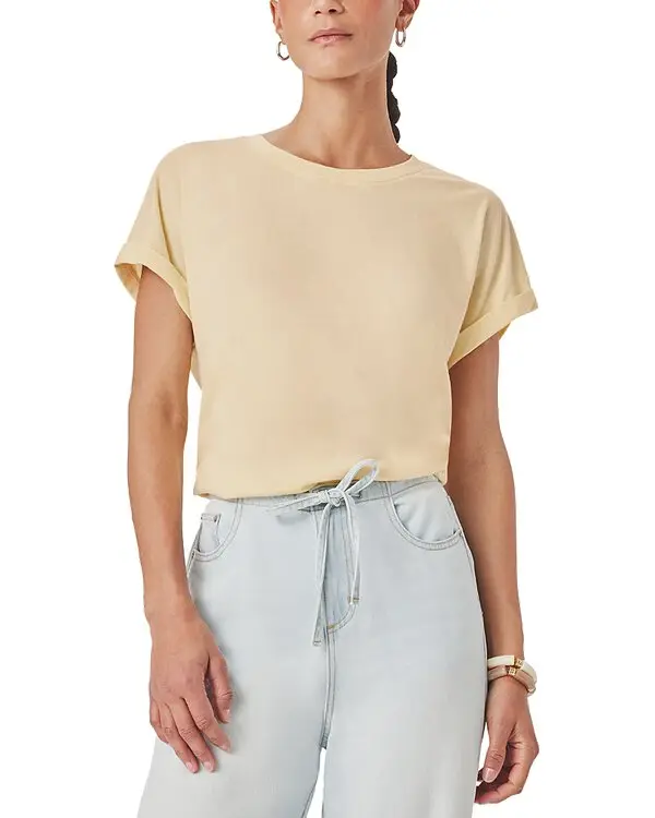 Splendid Skye Cuffed Tee - Honeysuckle