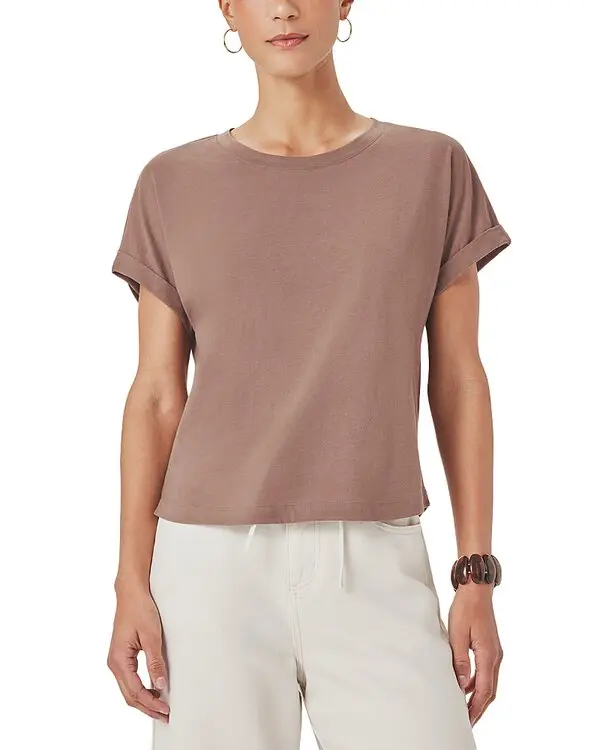 Splendid Skye Cuffed Tee - Wicker