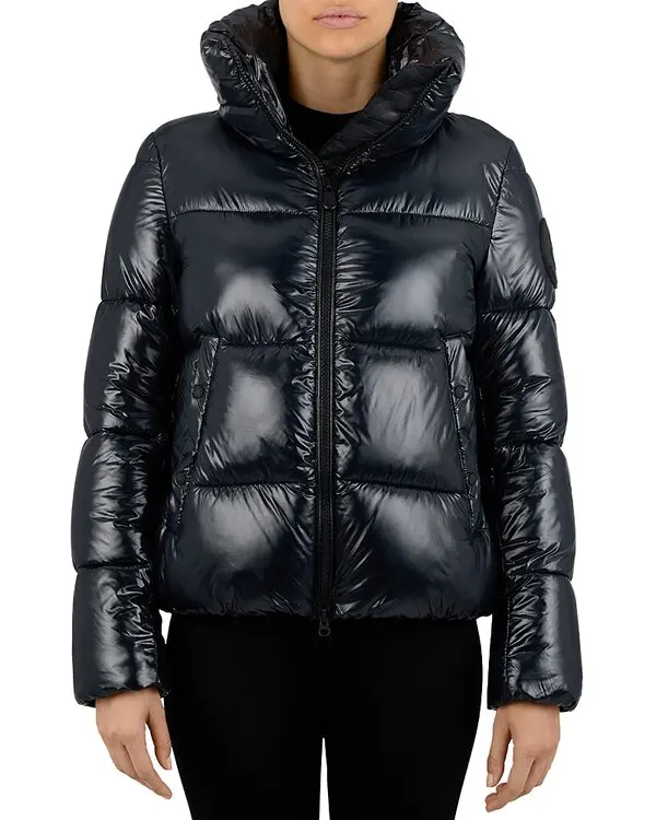 Save The Duck Isla Quilted Puffer Jacket In Black - 55% Off
