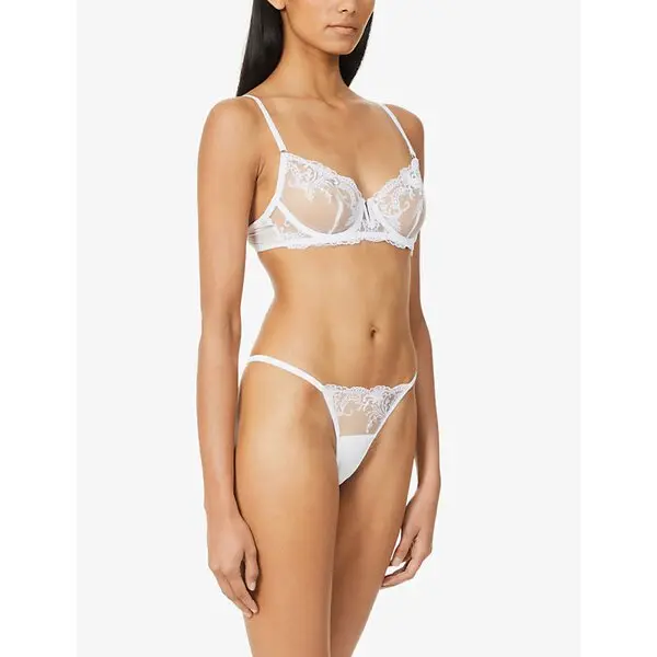 Bluebella Marseille Semi-sheer Stretch-lace Thong