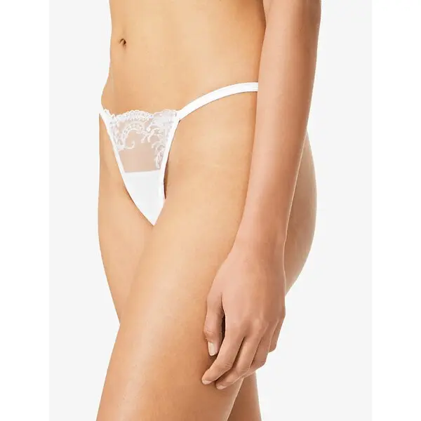 Bluebella Marseille Semi-sheer Stretch-lace Thong