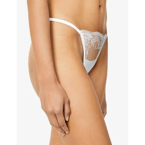 Bluebella Marseille Semi-sheer Stretch-lace Thong
