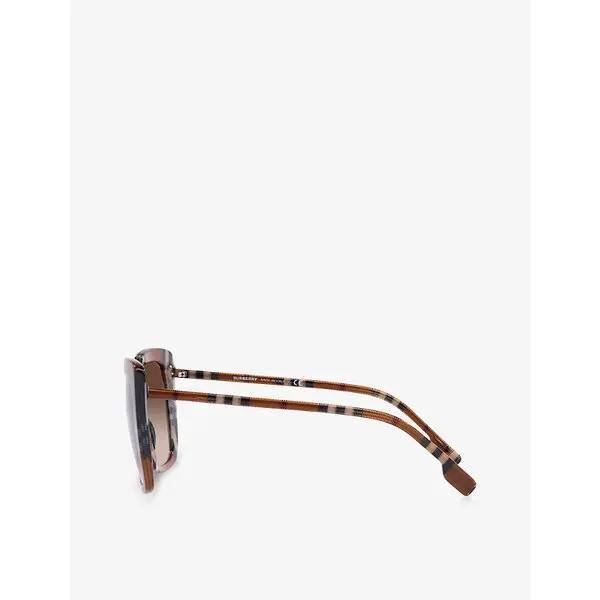 Burberry Be4323 Square-frame Sunglasses - Brown