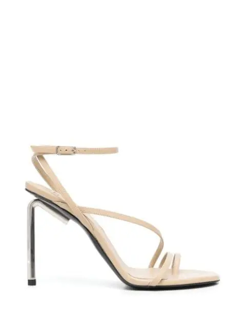 Off-White Open-toe Leather Sandals - 6200 Beige
