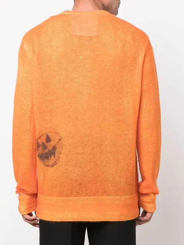Givenchy Ceramics-print Jumper - Orange