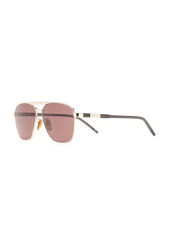 Gucci Tinted Pilot-frame Sunglasses
