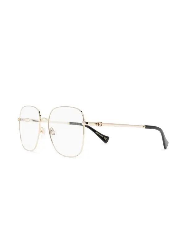 Gucci Metallic Oversized-frame Glasses