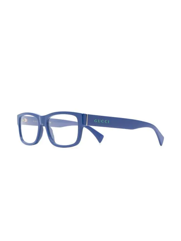 Gucci Rectangular-frame Logo Glasses
