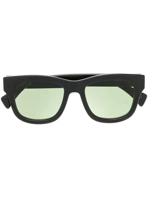 Gucci Square-frame Logo Sunglasses - Black