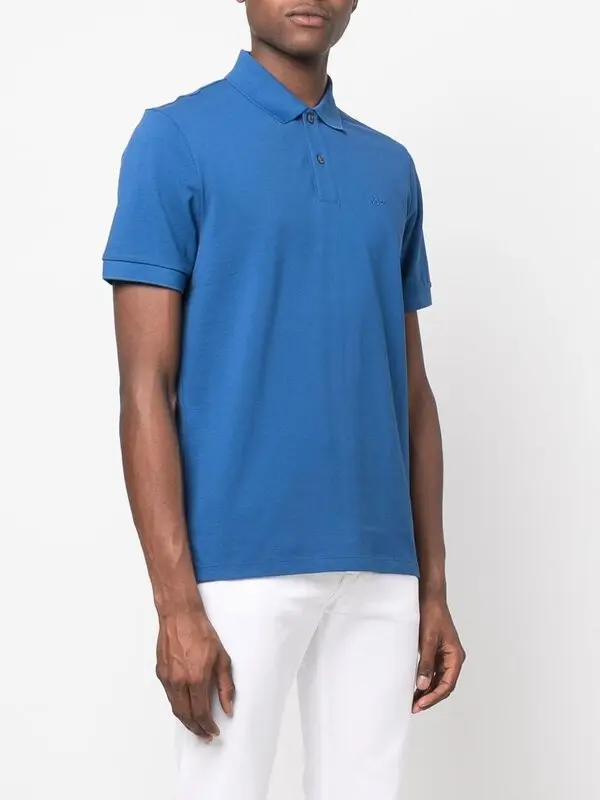 BOSS Embroidered-logo Polo Shirt - Blue