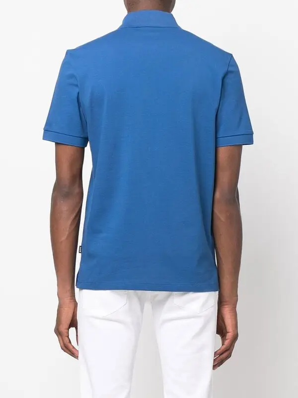 BOSS Embroidered-logo Polo Shirt - Blue