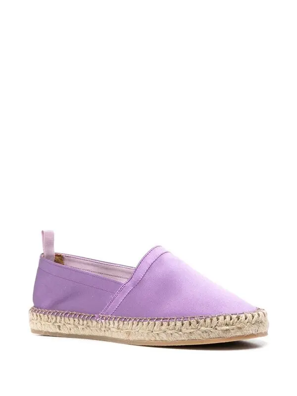SCAROSSO Lola Silk Espadrilles - Purple