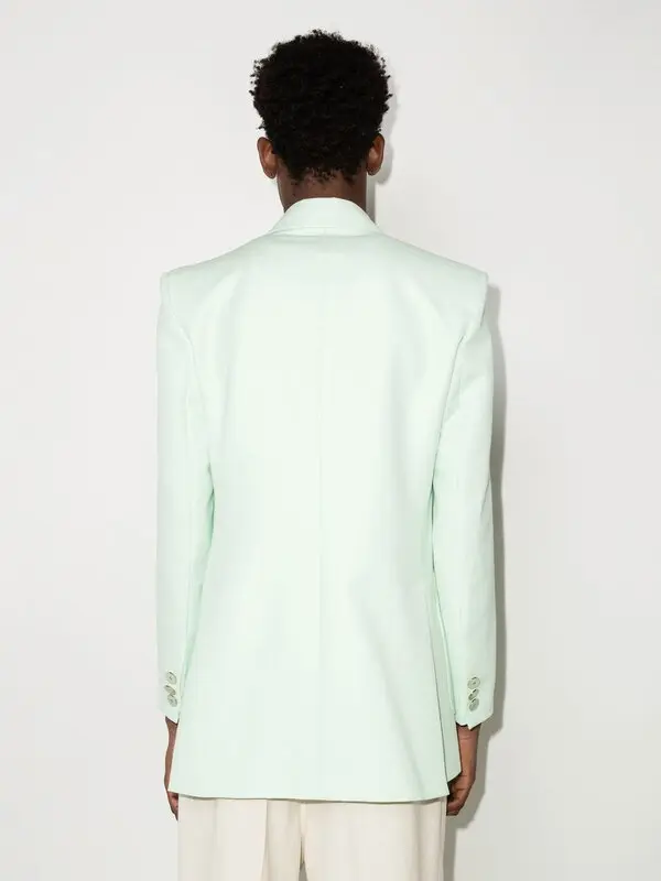Casablanca Ribbed-trim Single-breasted Blazer