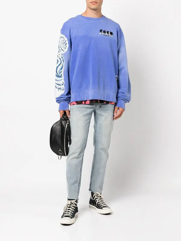 Amiri Embellished Koi-print Sweatshirt