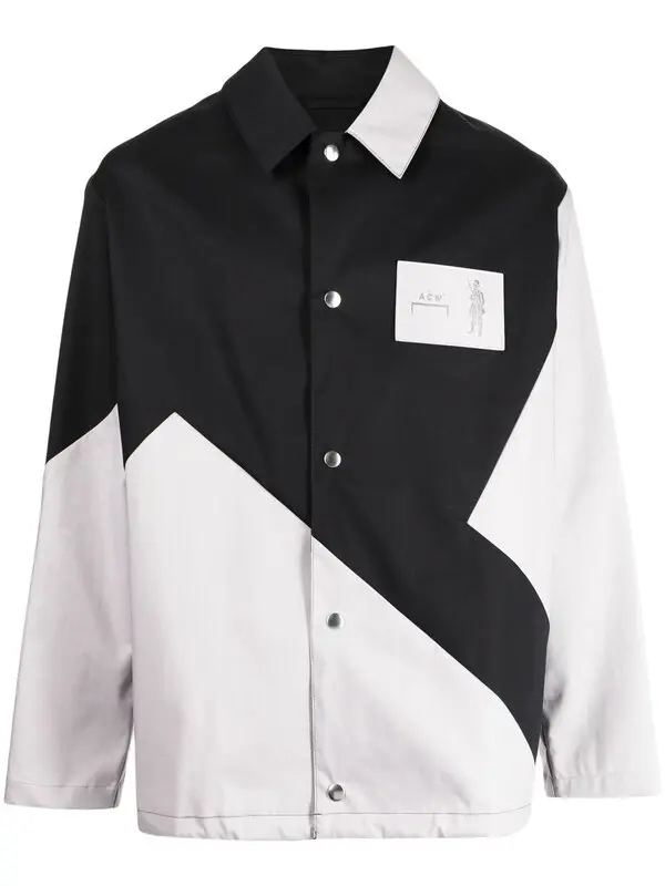 A-COLD-WALL* Colour-block Panelled Shirt Jacket - Black