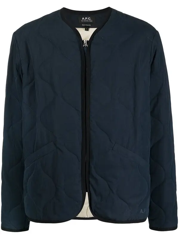 A.p.c. Quilted Front-zip Jacket