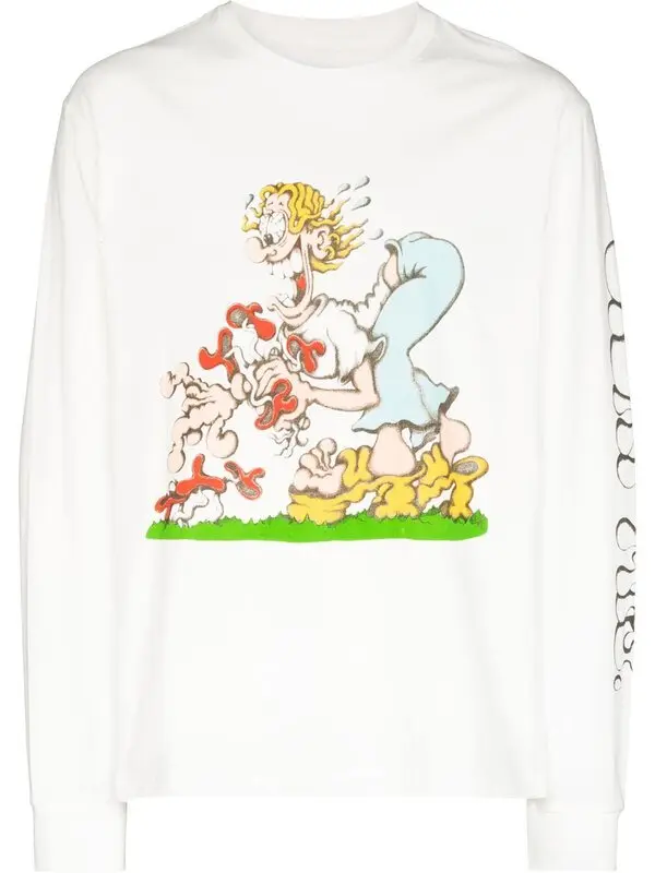 STORY MFG. Graphic-print Long-leeved T-hirt