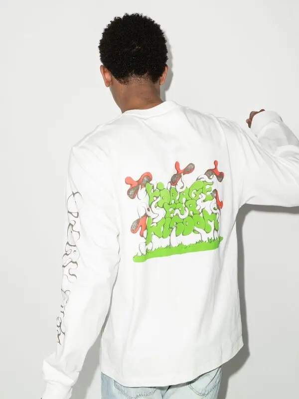 STORY MFG. Graphic-print Long-leeved T-hirt