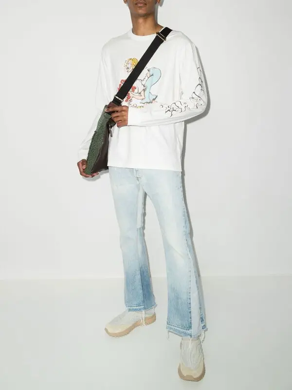 STORY MFG. Graphic-print Long-leeved T-hirt