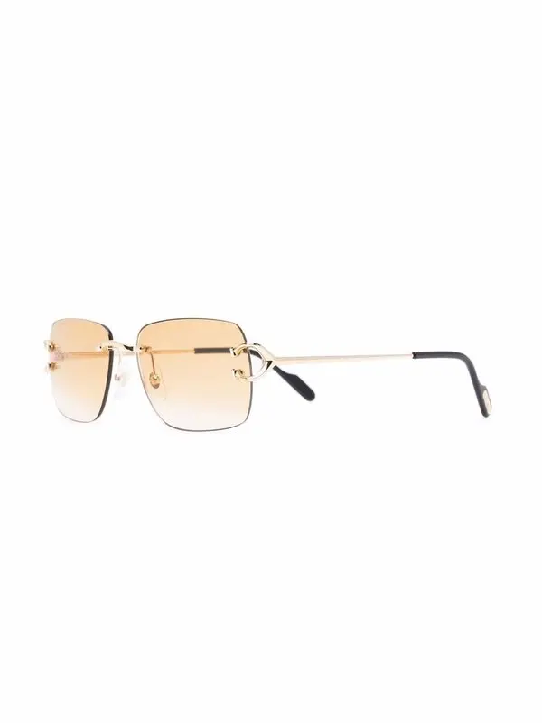 Cartier Square-frame Sunglasses - Gold