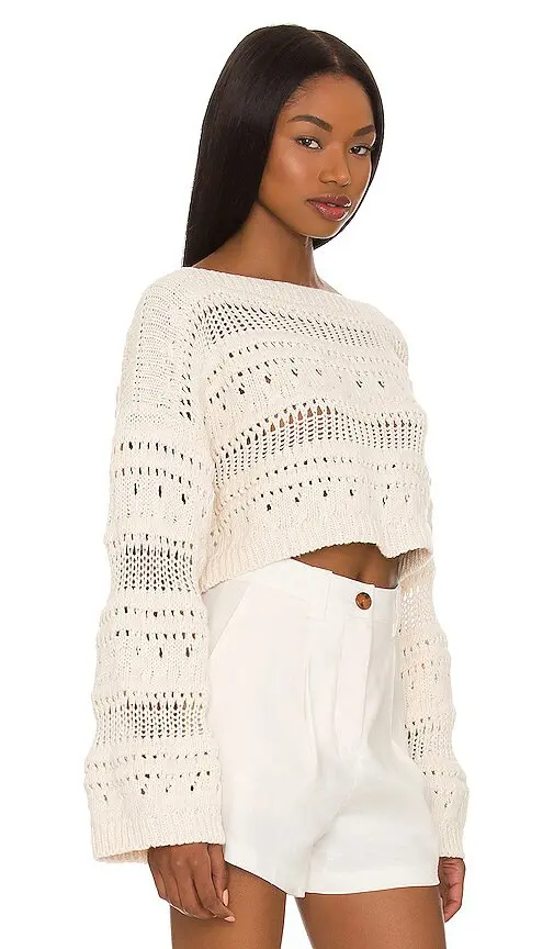 Tularosa Francis Open Stitch Cropped Pullover