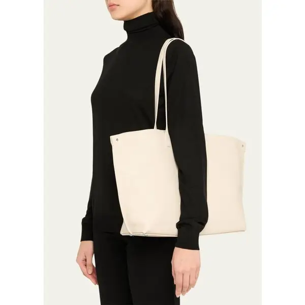 Akris Ai Medium Convertible Tote - Alabaster