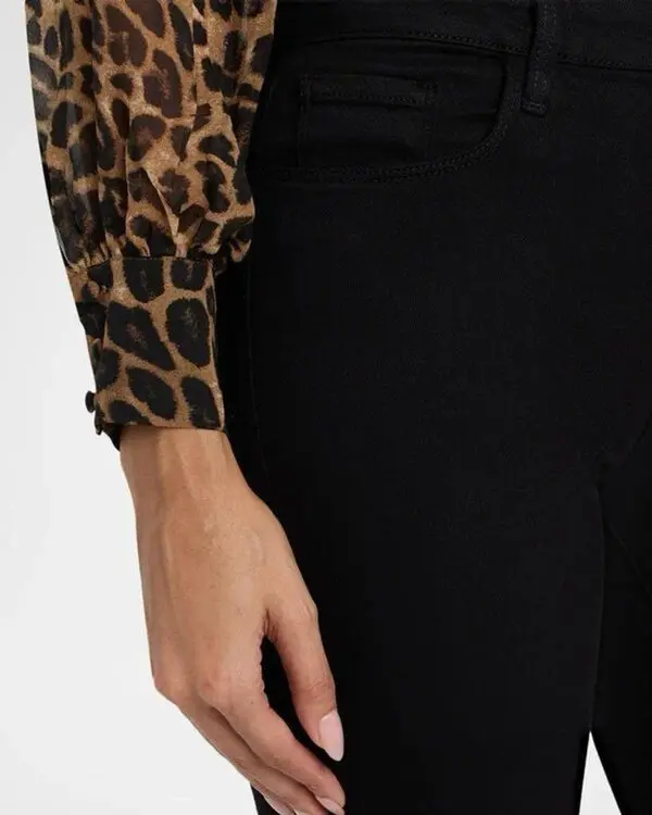 L & APOS;AGENCE L'agence Selma Slim Bootcut Jeans - Noir