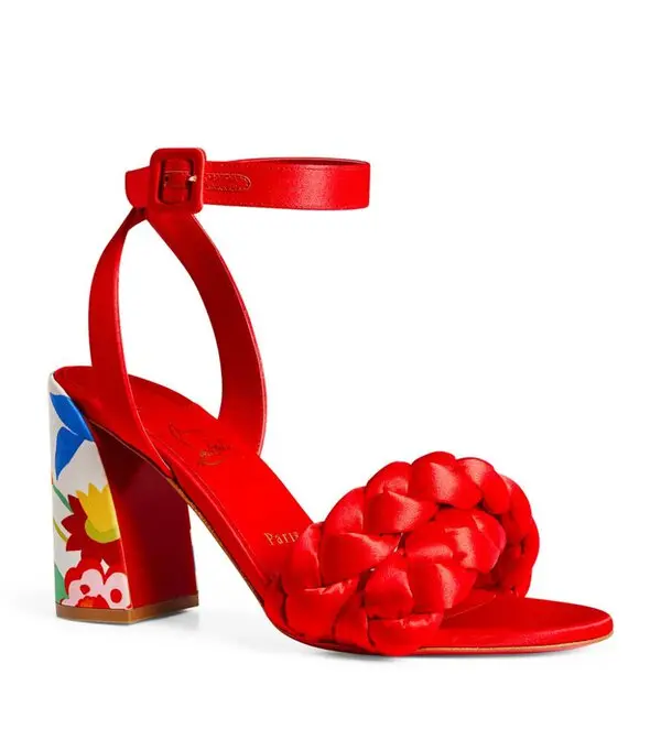 CHRISTIAN LOUBOUTIN Brio Crepe Satin Sandals 85