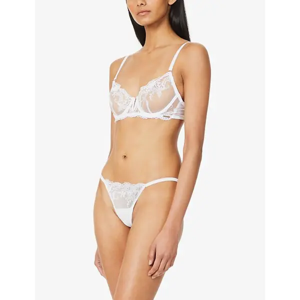 Bluebella Marseille Underwire Stretch-lace Bra - White