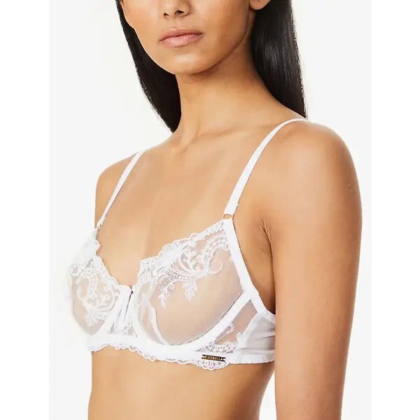 Bluebella Marseille Underwire Stretch-lace Bra - White