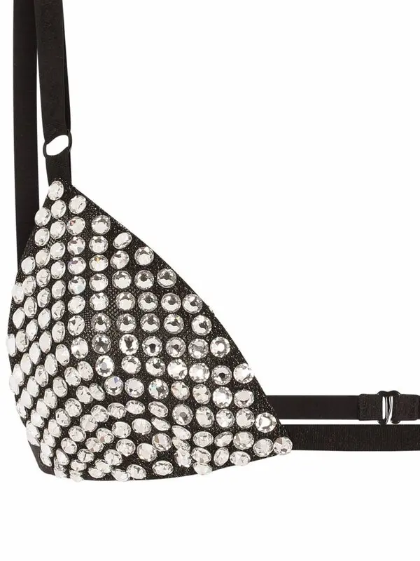 Dolce & Gabbana Rhinestone-embellished Bralette Top
