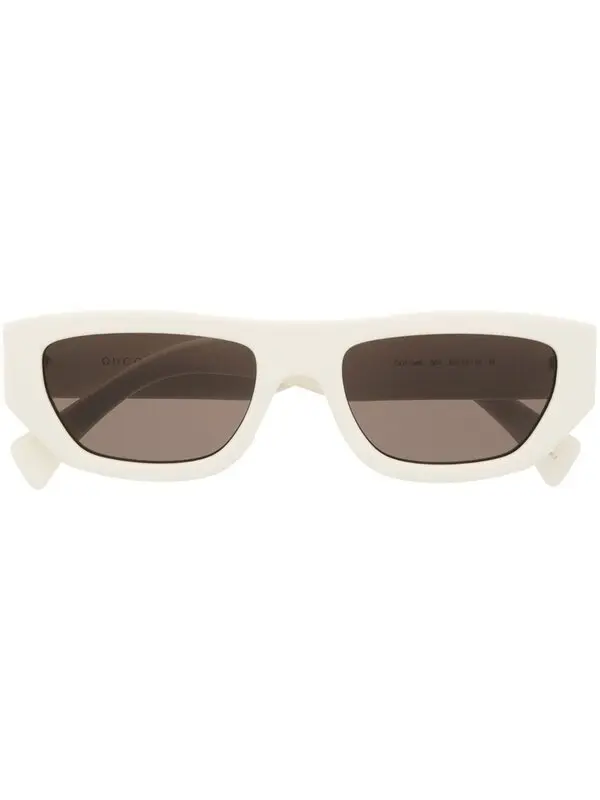 Gucci Long Rectangle-frame Sunglasses