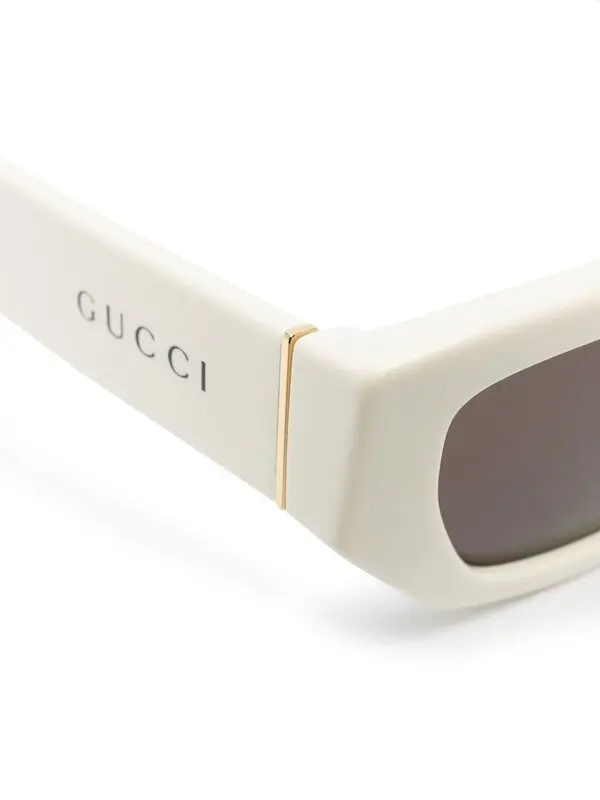 Gucci Long Rectangle-frame Sunglasses