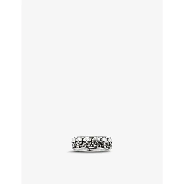 THOMAS SABO Skull Band Sterling Silver Ring - Plain