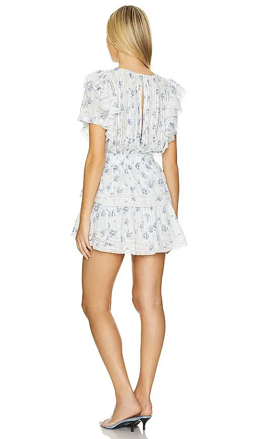 LoveShackFancy Natasha Dress In Baby Blue