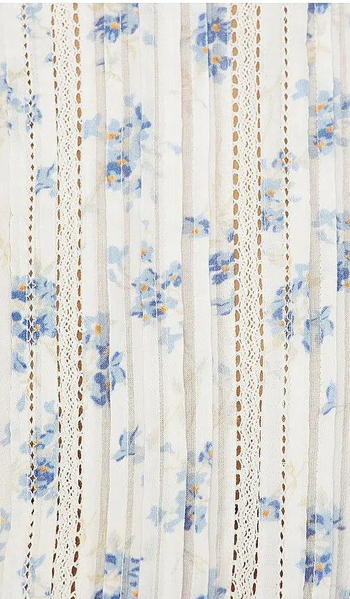 LoveShackFancy Natasha Dress In Baby Blue