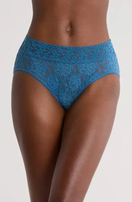 Hanky Panky Signature Lace French Briefs - Storm Cloud Blue