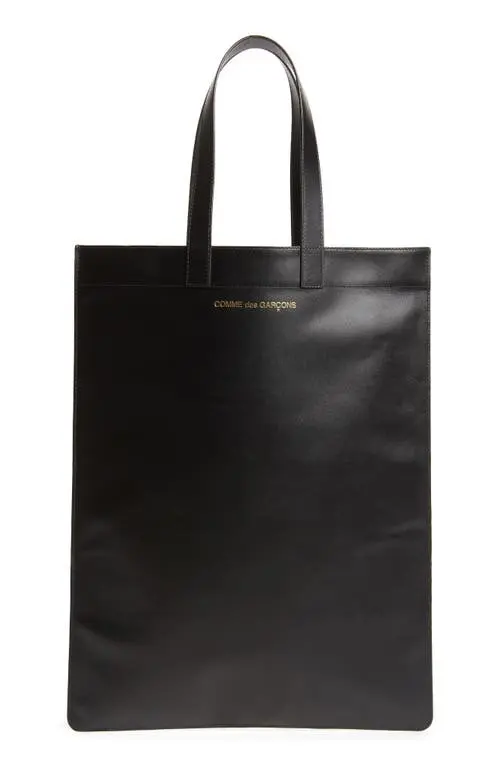 Comme Des Garçons Line B Logo Leather Tote