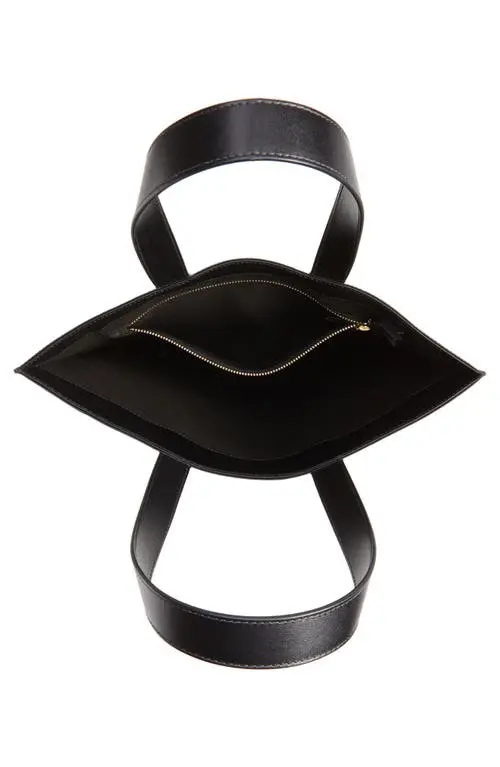 Comme Des Garçons Line B Logo Leather Tote