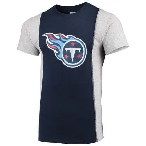 REFRIED APPAREL Tennessee Titans Split T-shirt - Navy