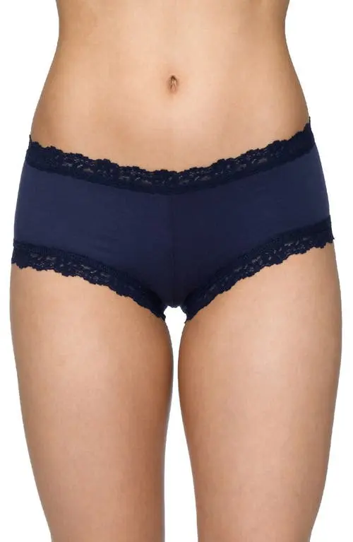 Hanky Panky Supima® Cotton Boyshorts - Navy