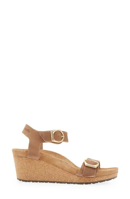 BIRKENSTOCK Papillio Soley Buckle Wedge Sandals