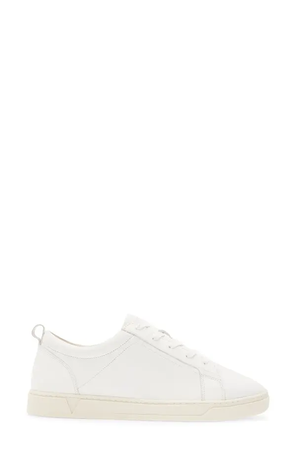 Vionic Lucas Leather Low Top Sneaker - White Leather